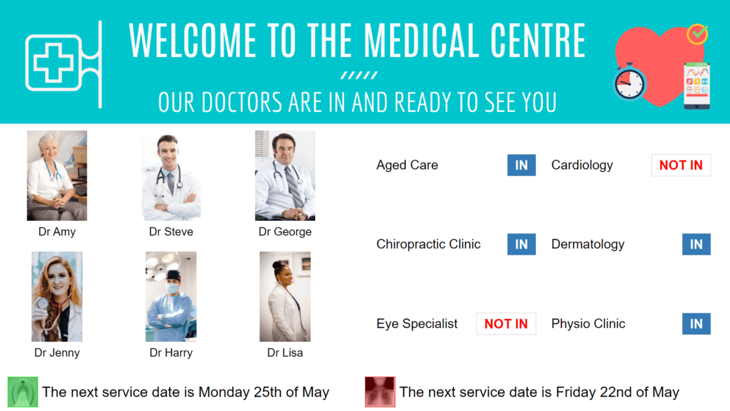 ADVERTISE ME - DOCTORS DIRECTORY MEDICAL BOARDS FOR DIGITAL SIGNAGE